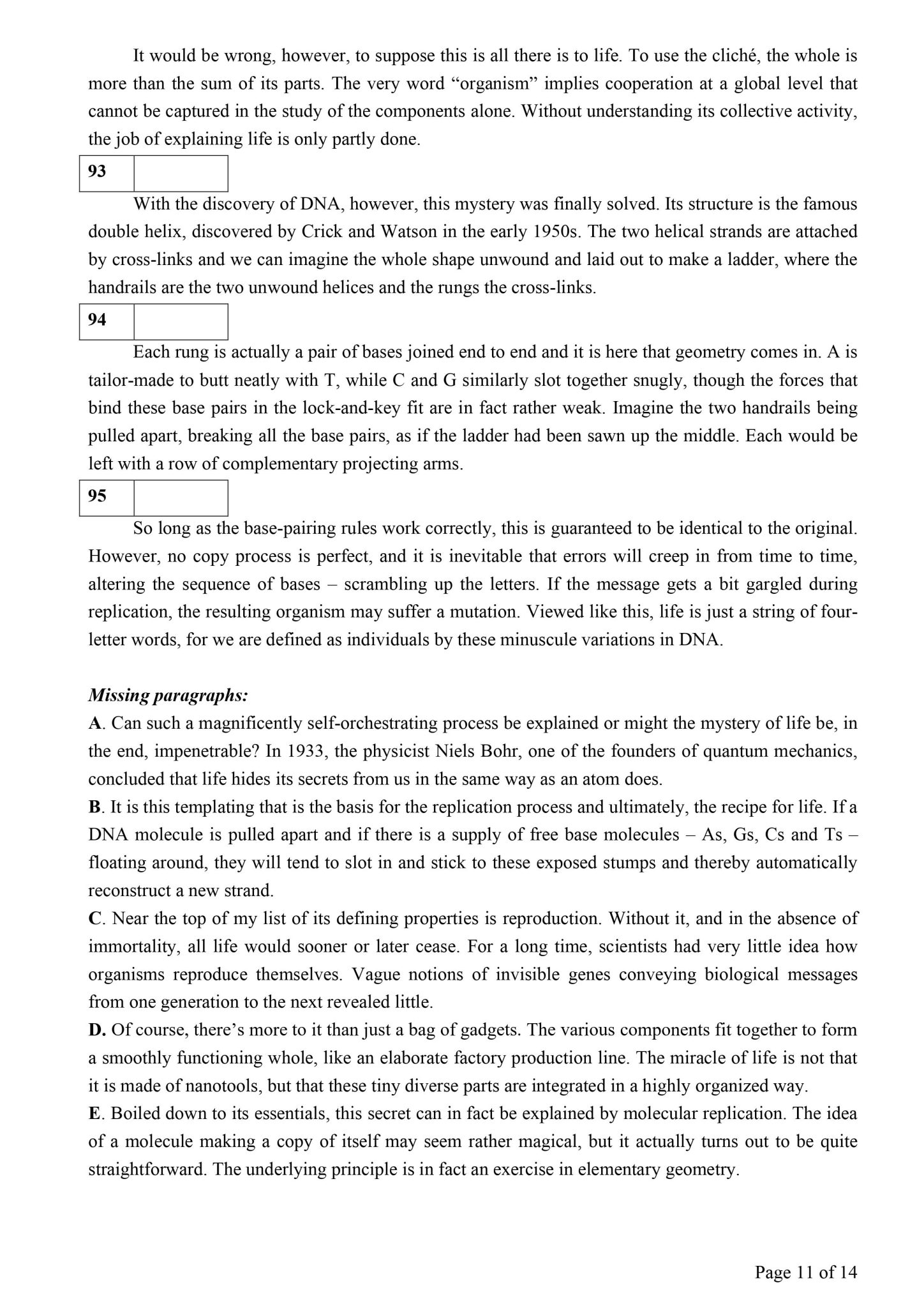Đề thi môn tiếng Anh kỳ thi HSG khu vực Duyên hải và Đồng bằng Bắc Bộ (DHBB) năm 2024 - Lớp 11 ...