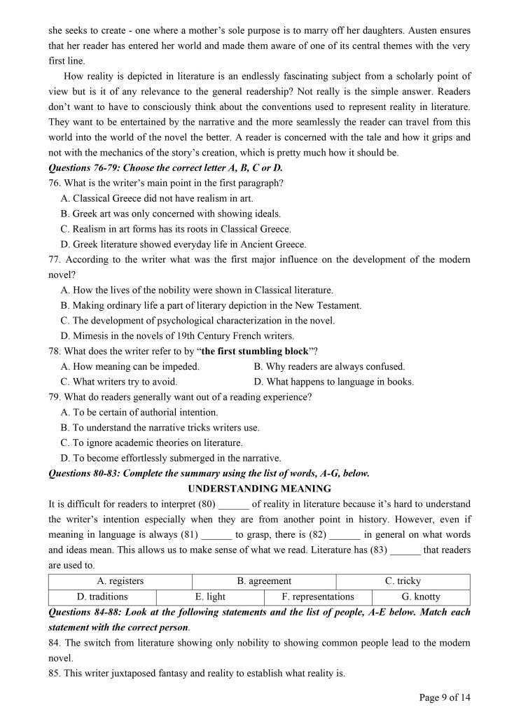Đề thi môn tiếng Anh kỳ thi HSG khu vực Duyên hải và Đồng bằng Bắc Bộ (DHBB) năm 2024 - Lớp 11 ...