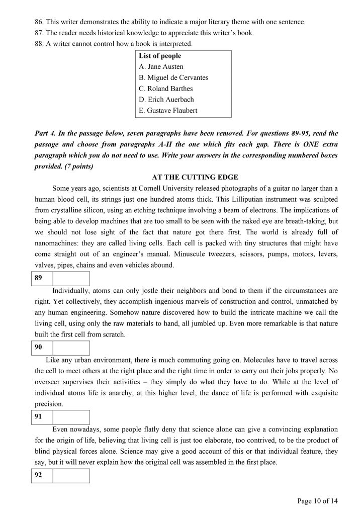 Đề thi môn tiếng Anh kỳ thi HSG khu vực Duyên hải và Đồng bằng Bắc Bộ (DHBB) năm 2024 - Lớp 11 ...